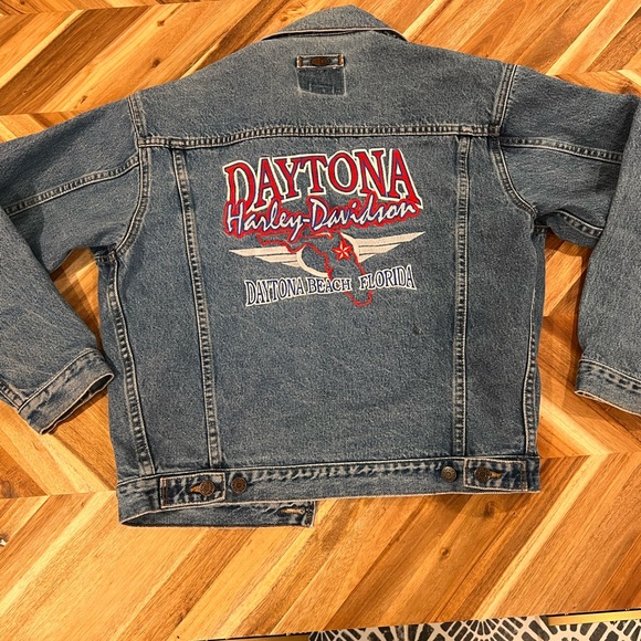 Harley-Davidson | Jackets & Coats | Vintage Denim Kyle Petty Harley ...